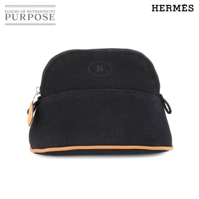 未使用 展示品 エルメス バッグ ボリード ポーチ ミニミニ コットンキャンバス レザー ブラック レディース 90305246 【中古】ブランド