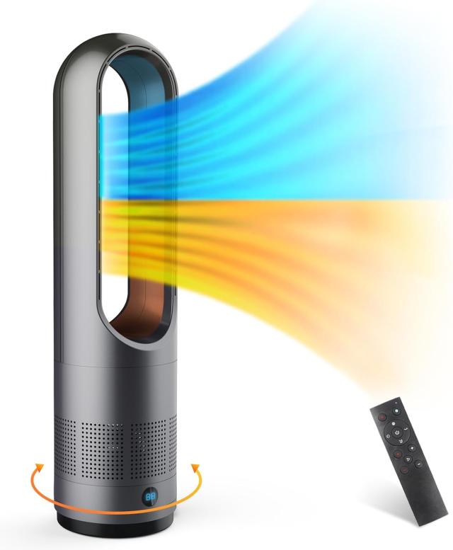 セラミックヒーター 冷暖兼用 電気ファンヒーター 暖房器具 省エネ 節電 100°首振り 3段温風＆８段送風切替 9Hタイマー セラミックファンヒーター AWN-02