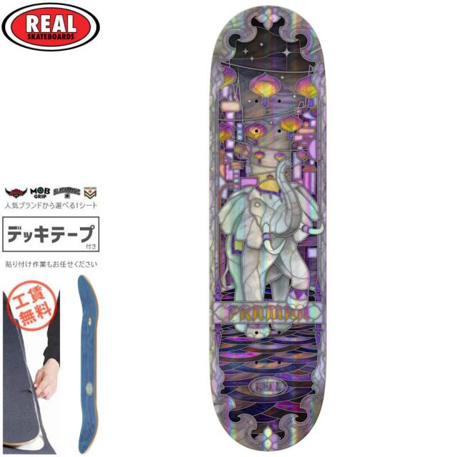 リアル REAL スケートボード デッキ PRAMAN HOLOGRAPHIC CATHEDRAL DECK 8.5インチ NO234