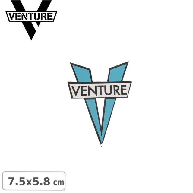 ベンチャー VENTURE スケボー ステッカー V DIE CUT STICKER LIGHTBLUE 7.5cm×5.8cm NO34の ...