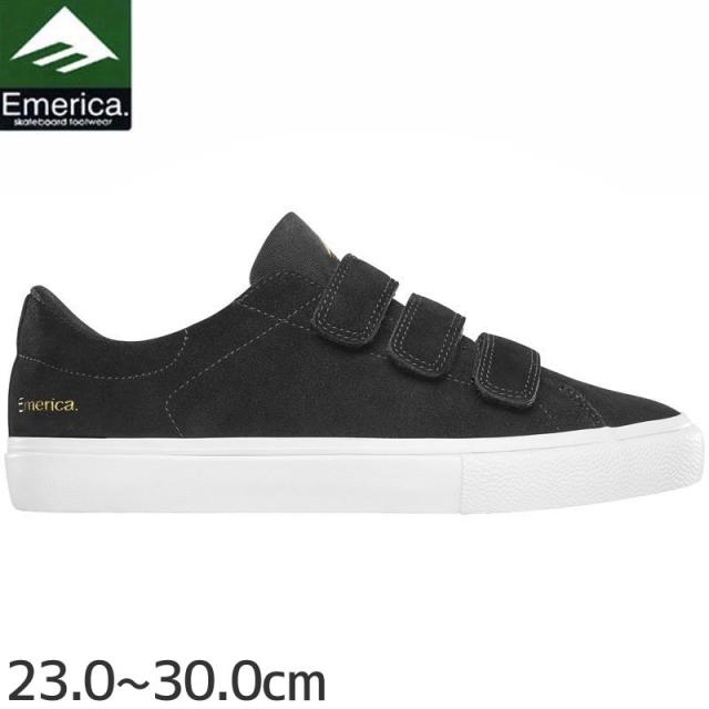 エメリカ EMERICA スケート シューズ OMEN LO VCO BLACK SHOES スウェード ブラック NO202