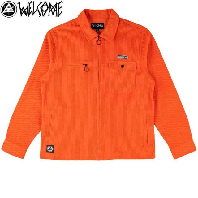 WELCOME ウェルカム スケートボード ジャケット HYDRA CORDUROY JACKET PUMPKIN オレンジ NO2