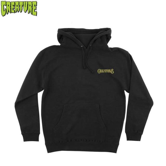 CREATURE クリーチャー スケボー パーカー OTHER WORLD PULL OVER HOODED ブラック NO14
