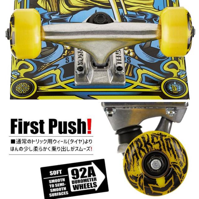 ダークスター DARKSTAR スケボー コンプリート ARROW YELLOW COMPLETE