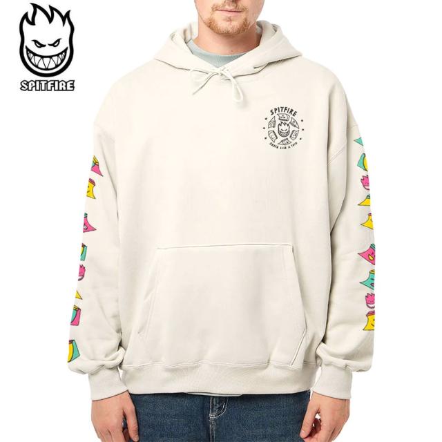スピットファイアー SPITFIRE スケボー パーカー SKATE LIKE A GIRL PULLOVER HOODIE BONE ボーンホワイト NO41