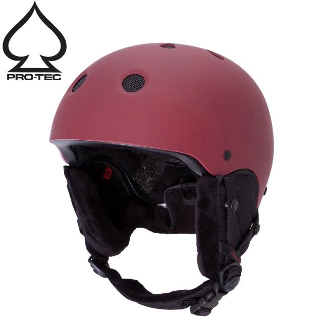 PRO-TEC プロテック スノーボード ヘルメット キッズサイズ CLASSIC  CERTIFIED MATTE BRICK RED ブリックレッド NO9