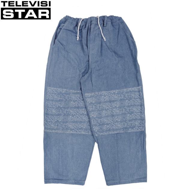 TELEVISI STAR テレビジスター バギーパンツ BAGGY OG ブルー NO19