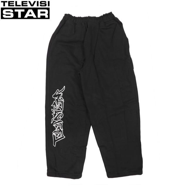 TELEVISI STAR テレビジスター スウェットパンツ BAGGY OG PANTS ブラック NO20