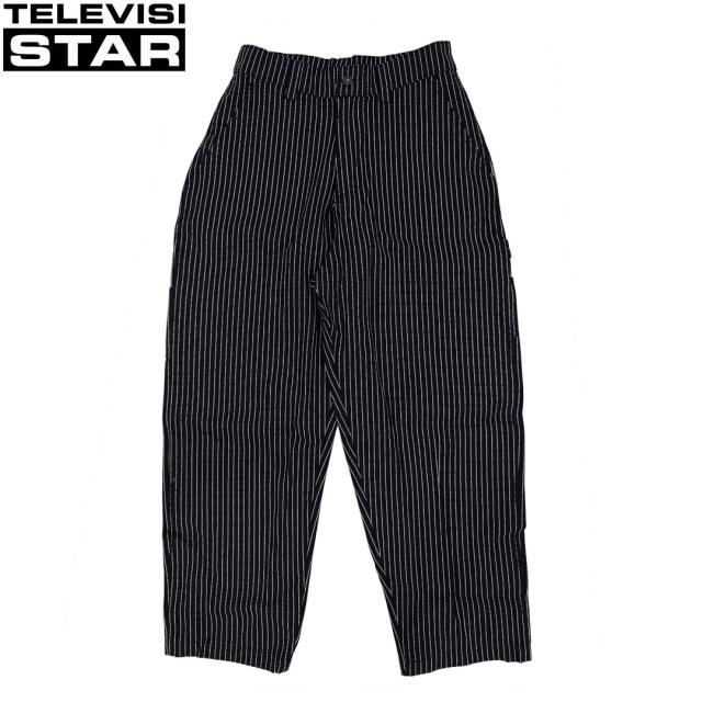 TELEVISI STAR テレビジスター バギーパンツ STRIPES HICKORY BAGGY OG PANTS ブラック NO21