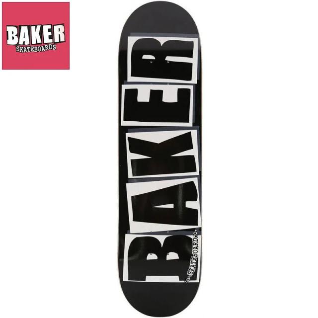 【ベーカー BAKER スケボーデッキ 】BRAND LOGO BLACK/WHITE DECK【8.0】【8.125】【8.25】【8.475】NO128