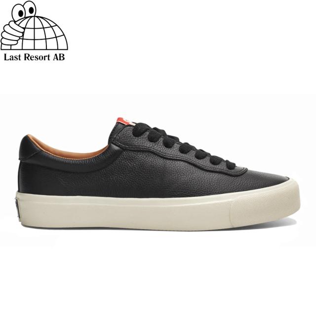LAST RESORT AB ラストリゾート スケートボード シューズ VM001 MILL LEATHER LO ブラック/ホワイト NO18
