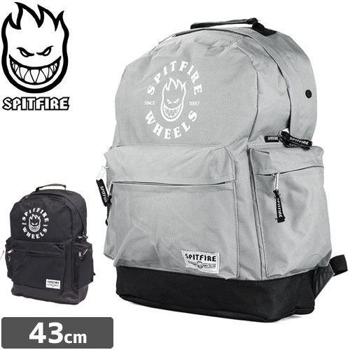 SPITFIRE スピットファイヤー スケボー バッグ CLASSIC BIGHEAD BACKPACK ブラック グレー NO18