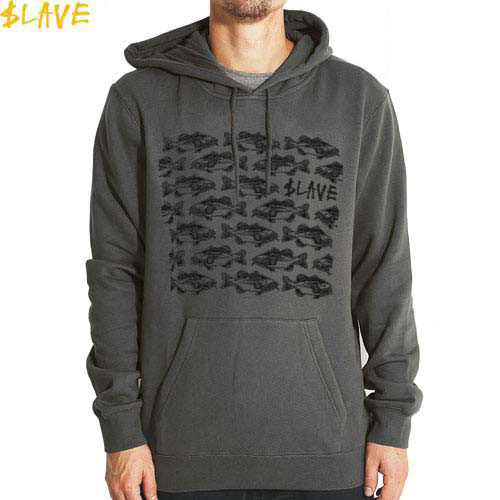 スレイブ SLAVE スケボー パーカー BASS DESTRUCTION PULLOVER HOODIE チャコール NO1