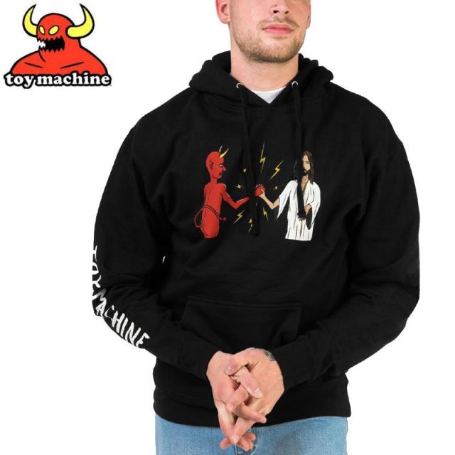 トイマシーン TOY MACHINE スケボー パーカー BURY THE HATCHET HOOD ブラック NO38