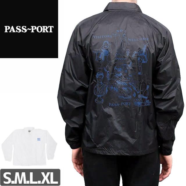 PASS~PORT パスポート スケボー ジャケット GREECE EMBROIDERY COACH JACKET NO1