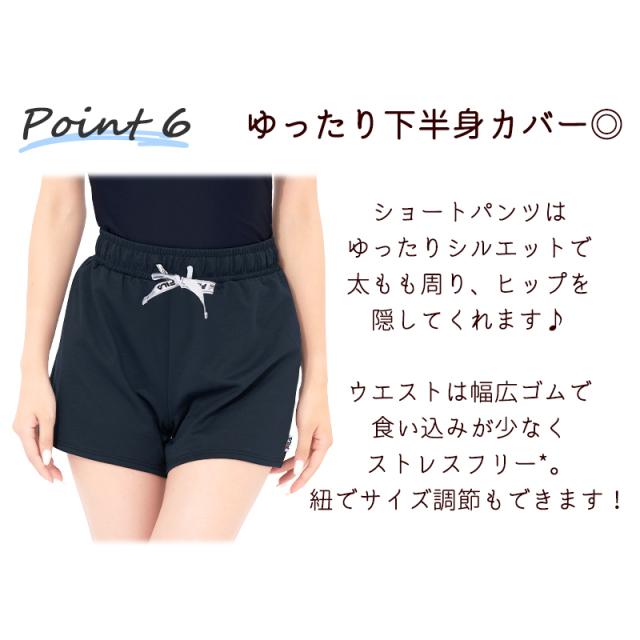 FILA フィラ 4点セット 水着 フィットネス レディース 半袖 フィットネス水着 マルチウェア 体型カバー 《レビュー記入で送料無料》UVカット LL 2L L M ぽっちゃり 20代 30代 40代 50代 60代 ママ ミセス シンプル 324601