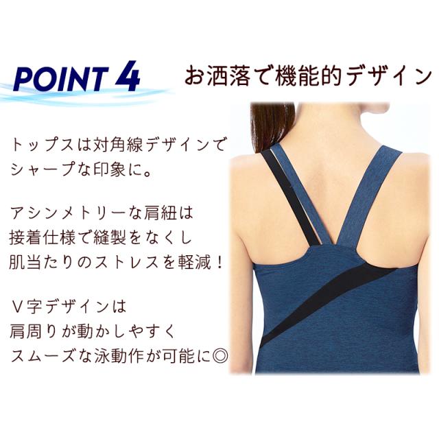 speedo スピード ディアゴナ セパレーツ フィットネス 水着 セパレート レディース ノースリーブ 水泳 《レビュー記入で送料無料》 競泳 プール スイミング ママ ミセス シンプル お洒落 大きいサイズ M L O XO 送料無料 : SFW22215 ディアゴナセパレーツ Diagona Separates