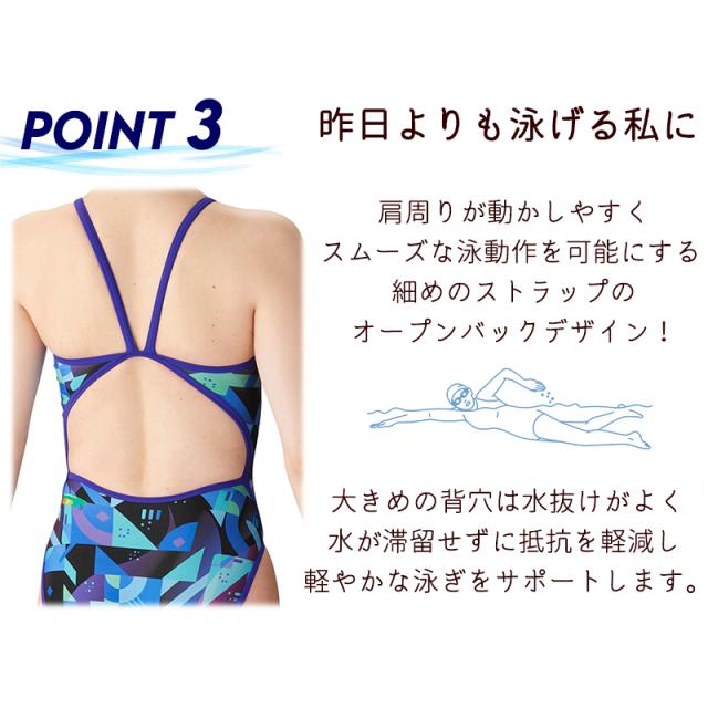 arena アリーナ トレーニング ワンピース 水着 フィットネス レディース オープンバック フライバック 《レビュー記入でメール便無料》 水泳 競泳 スイミング 練習 部活 クラブ プール ママ ミセス 学生 中学生 高校生 総柄 動きやすい SS S M : SAR-4127W トレーニング