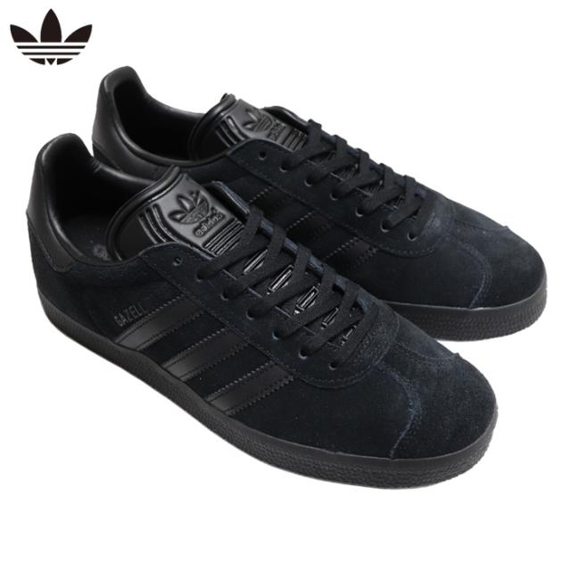 アディダス オリジナルス スニーカー メンズ レディース ガゼル ブラック/ブラック 黒 adidas Originals GAZELLE Black
