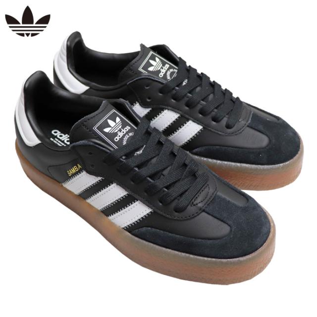 アディダス オリジナルス スニーカー レディース ンバ サンベイ サンベエ 厚底 ダブル ブラック 黒 adidas Originals SAMBAE W Black