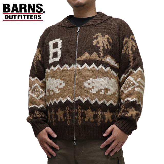 バーンズ アウトフィッターズ カウチン カーディガン BARNS OUTFITTERS COWICHAN CD 37 BRW