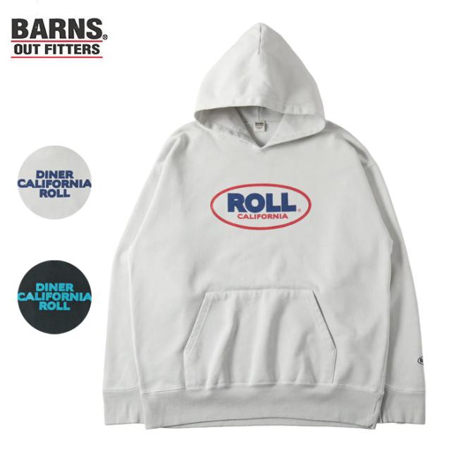 バーンズ アウトフィッターズ アスレチック プリント フーディー BARNS OUTFITTERS ATHLETICPRINT HOODIE【ROLL】BR-25466