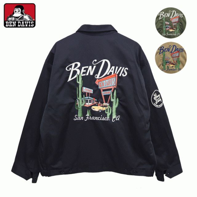 ベンデイビス ジャケット 長袖 ワイド BEN DAVIS T/C TWILL SOUVENIR JACKET ベンデービス / ベン デイビス (SA)