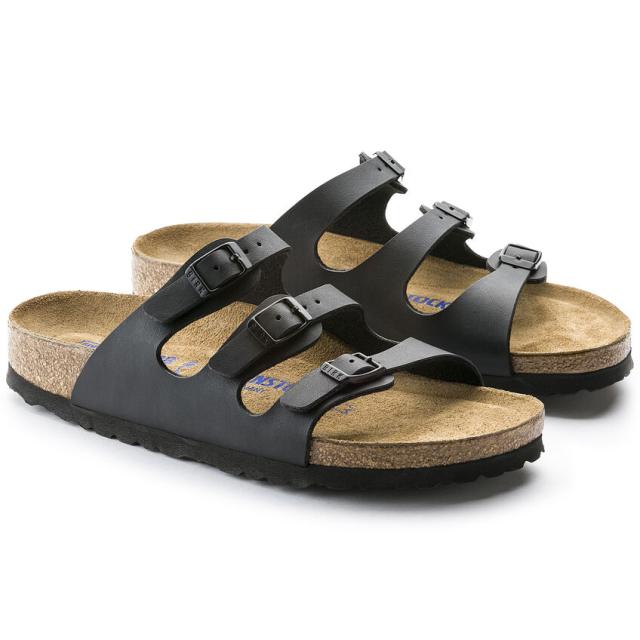 ビルケンシュトック サンダル メンズ フロリダ ブラック ソフトフットベット レギュラーフィット(幅広) BIRKENSTOCK FLORIDA 53011