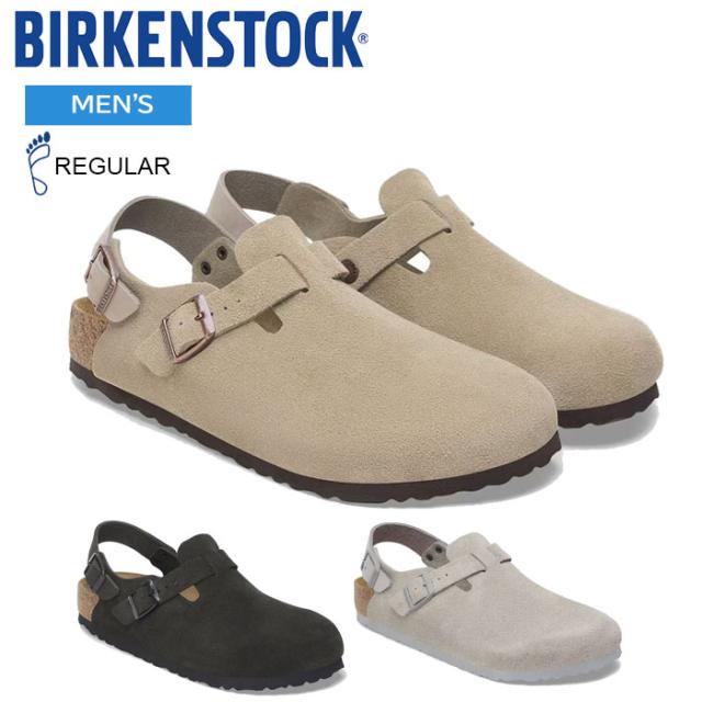 ビルケンシュトック サンダル メンズ トキオ  スウェード レザー レギュラーフィット (幅広) BIRKENSTOCK Tokio Suede