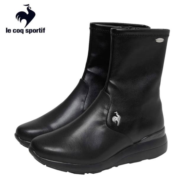 ルコックスポルティフ レディース ブーツ アンジェ II LG ブラック/シルバー ANGERS II LG FW26モデル LU5FBT82LZ BKSL