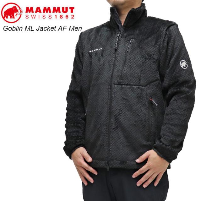 マムート メンズ ゴブリン ミッドレイヤー ジャケット 軽量 撥水 Mammut Goblin ML Jacket AF Men Black (0001)