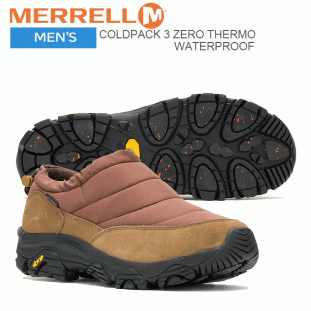 メレル コールドパック 3 ゼロ サーモ ウォータープルーフ ライ 防滑 防水 保温 MERRELL COLDPACK 3 ZERO THERMO WATERPROOF RYE