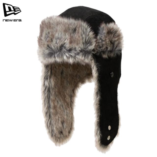 ニューエラ キャップ トラッパー コーデュロイ メンズ レディース ブラック  NEW ERA TRAPPER CORDUROY BLK