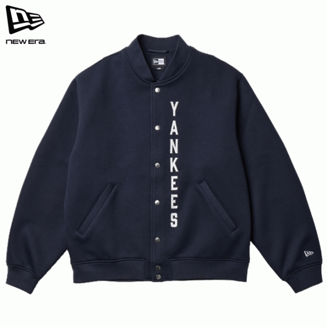 ニューエラ ジャケット アウター ブルゾン ゴルフ ヤンキース 撥水 ネイビー メンズ レディース NEW ERA GF TECH SWEAT VARSITY NEYYAN NVY
