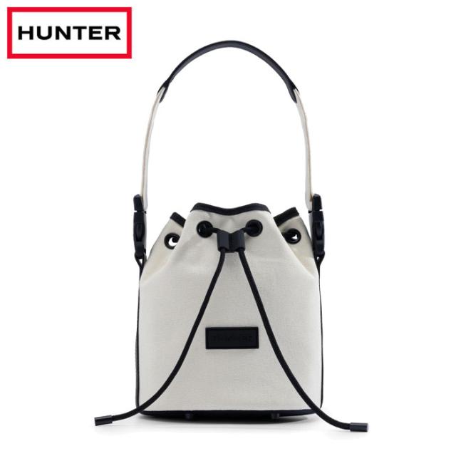 ハンター 鞄 トートバッグ バケットバッグ コットン キャンバス ナチュラル 撥水 Hunter REFINED DRAWSTRING CANVAS BUCKET UBS3935CAA-NTR