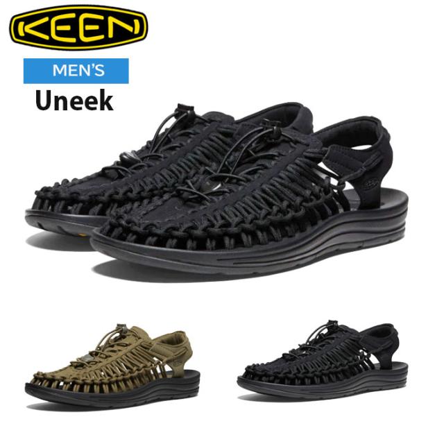 キーン KEEN メンズ サンダル ユニーク アウトドア スポーツ カジュアル ブラック カーキ MENS UNEEK 1014097 1023381 SS