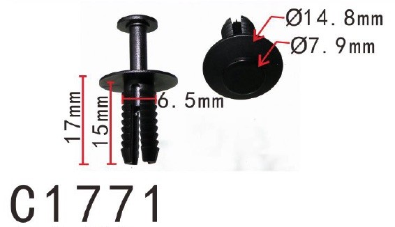 プッシュ リベット メルセデス・ベンツ系 バンパー用 PF-C1771 10個の通販はau PAY マーケット - カー＆モーターバイクパーツ ...