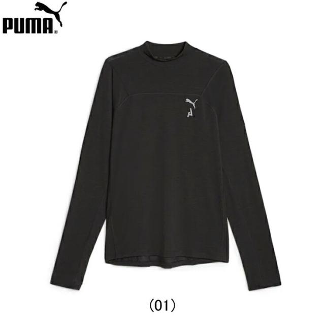 プーマ PUMA SEASONS Men's Long Sleeve Tee シーズンズ メンズロング スリーブ  ランニングTシャツ 長袖 メンズ 男性 ランニング