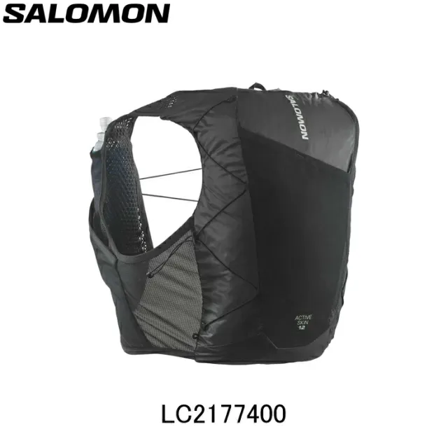 サロモン SALOMON ACTIVE SKIN 12 アクティブ スキィン 12 ユニセックス ランニングベスト フラスク付陸上・ランニング用品