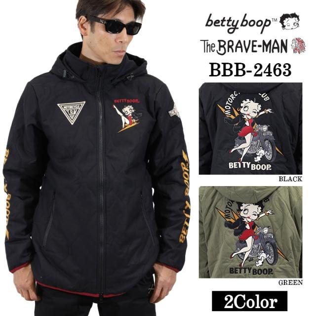 THE BRAVEMAN×BETTY BOOP ベティーブープ 中綿 キルティングジャケット bbb-2463