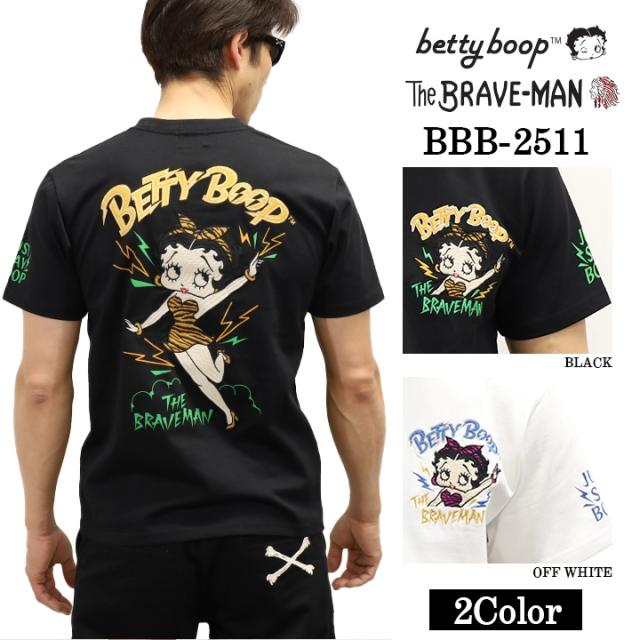 THE BRAVEMAN×BETTY BOOP ベティーブープ 天竺 半袖Tシャツ bbb-2511