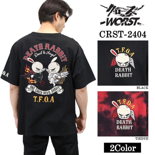 CROWS×WORST クローズ ワースト 武装戦線 天竺 ビッグサイズ 半袖Tシャツ crst-2404