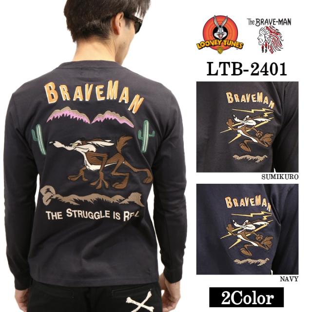 THE BRAVEMAN×LOONEY TUNES ルーニーチューンズ コラボ 天竺 長袖Tシャツ ロンTEE ltb-2401