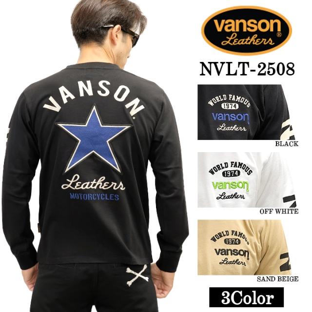 VANSON TEE L/S T-SHIRT バンソン 天竺 ロンT 長袖Tシャツ メンズ nvlt-2508