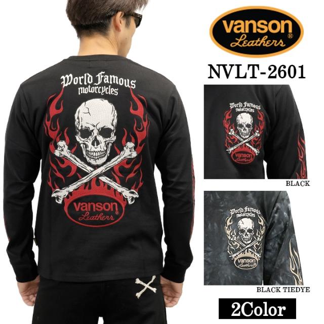 VANSON TEE L/S T-SHIRT バンソン 天竺 ロンT 長袖Tシャツ メンズ nvlt-2601