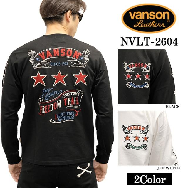 VANSON TEE L/S T-SHIRT バンソン 天竺 ロンT 長袖Tシャツ メンズ nvlt-2604