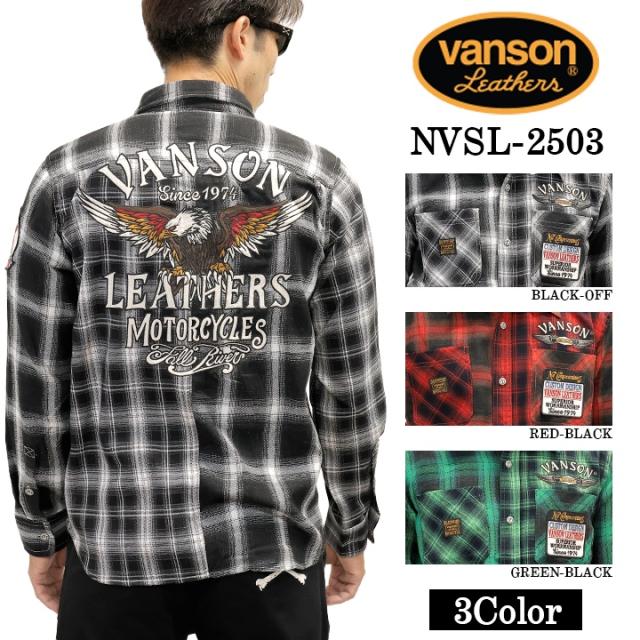VANSON MULTI CHECK L/S SHIRT バンソン マルチカラー チェック 長袖シャツ nvsl-2503