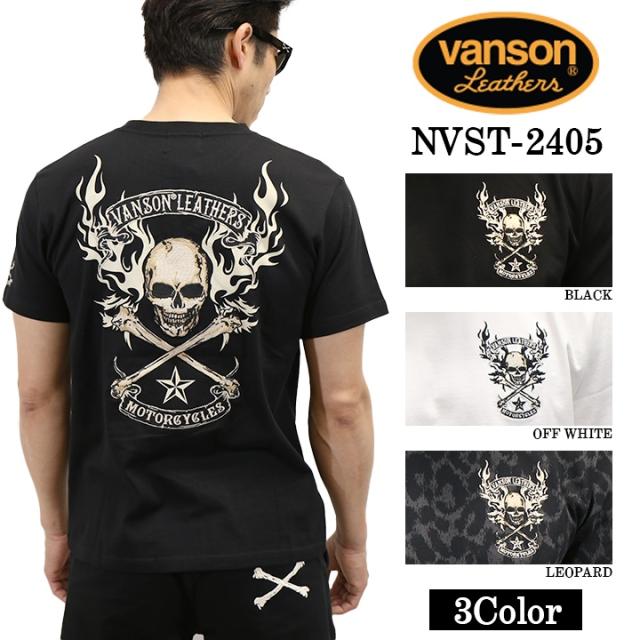 VANSON バンソン 天竺 半袖Tシャツ nvst-2405