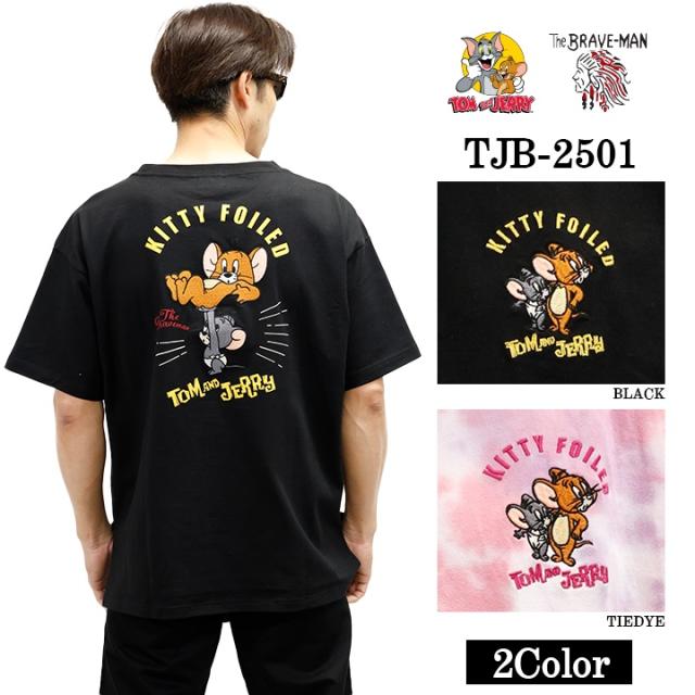 TOM&JERRY×THE BRAVEMAN トムとジェリー コラボ BIGシルエット 天竺 半袖TEE tjb-2501