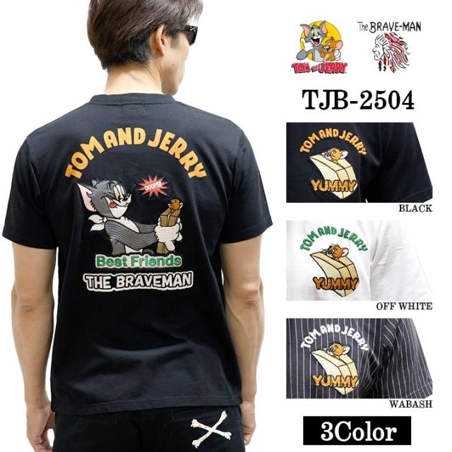 TOM&JERRY×THE BRAVEMAN トムとジェリー コラボ 天竺 半袖TEE tjb-2504